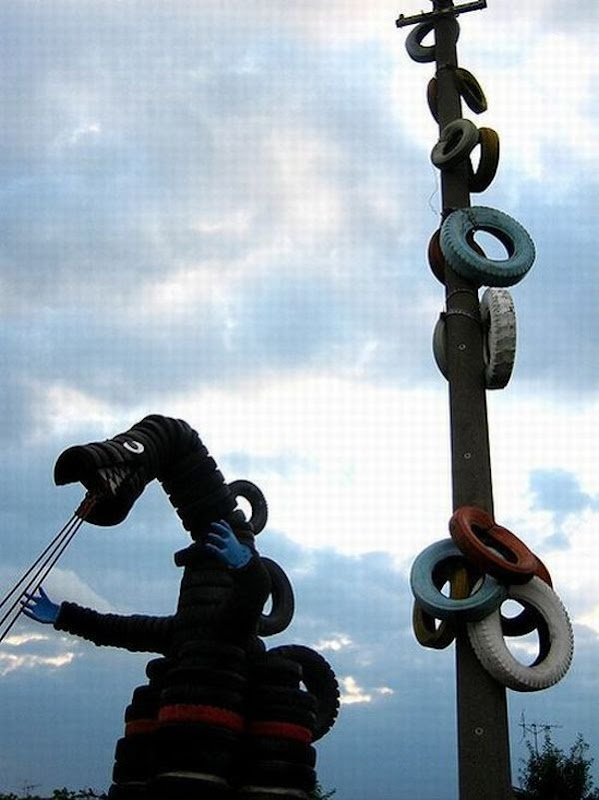 The Most Unusual Tokyo Tire Park | Amusing Planet